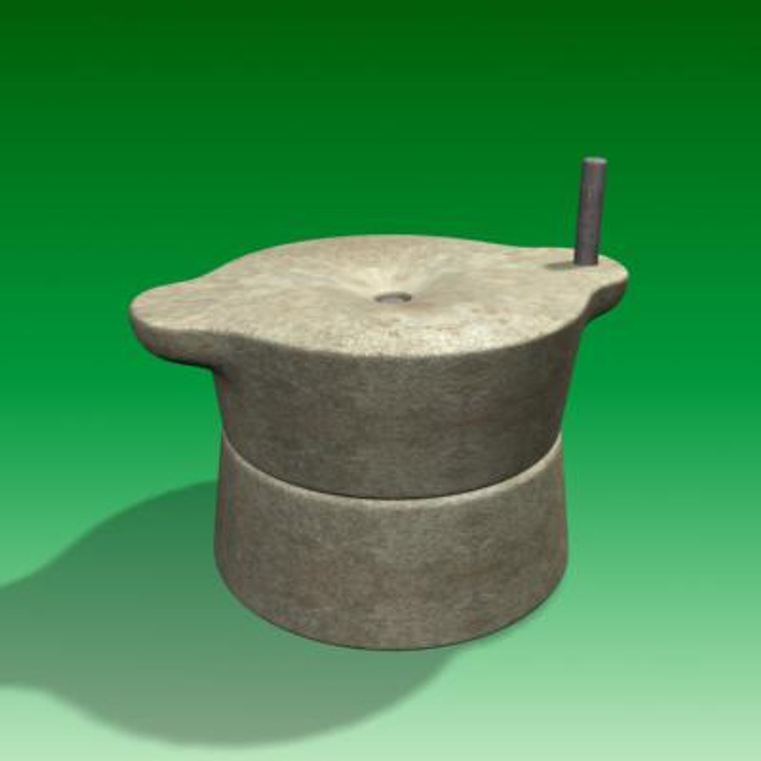 3d Model Stone Grinder