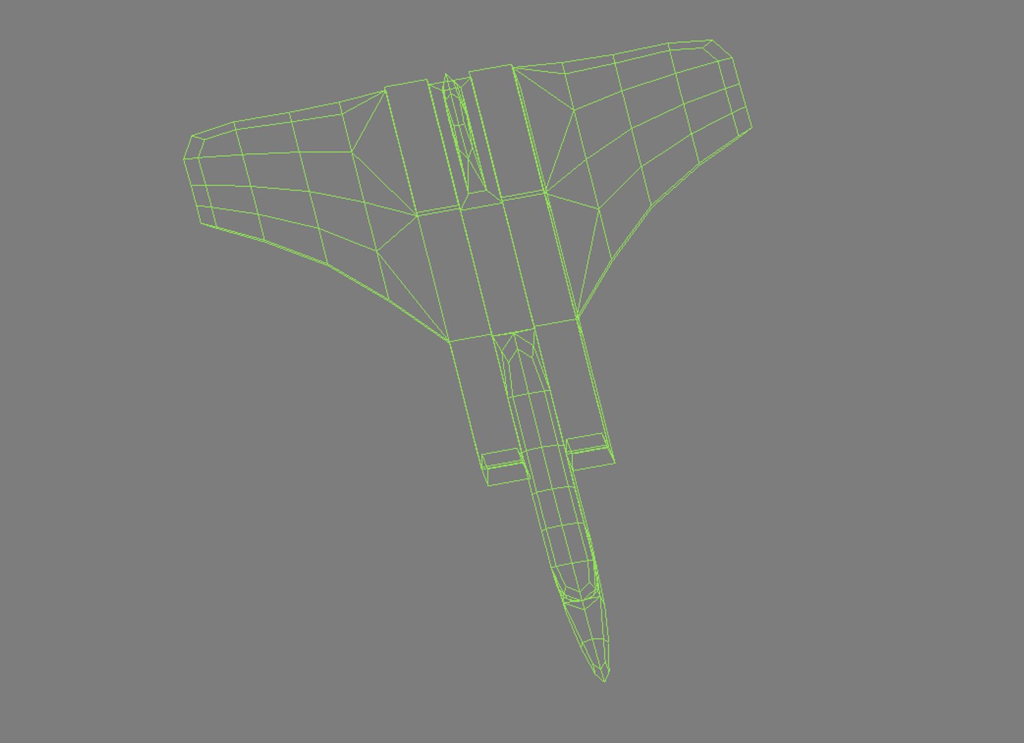 3d Model Simple Jet Plane