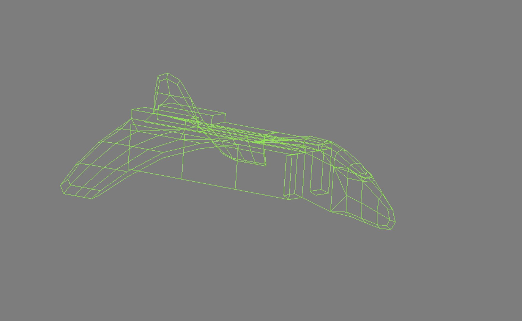 3d Model Simple Jet Plane