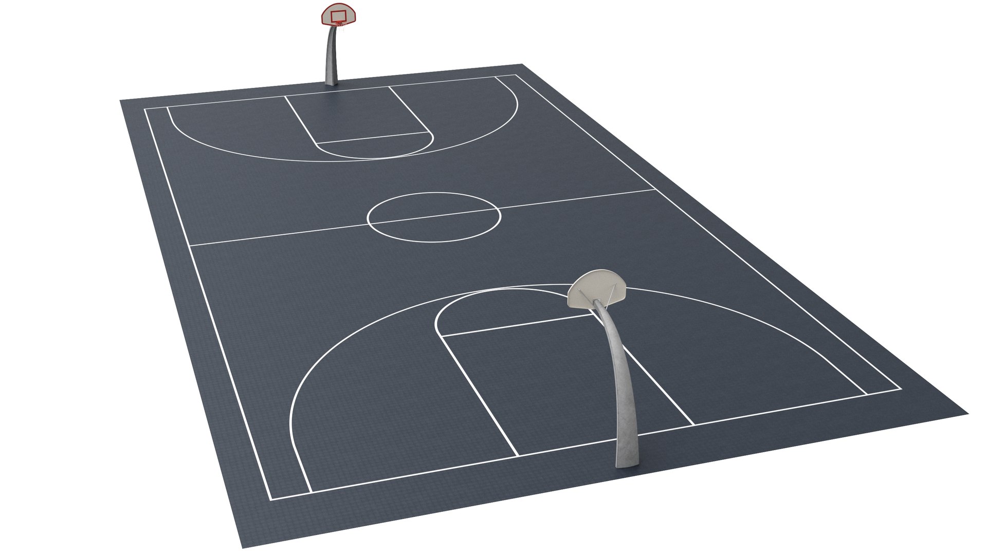 Basketball Court Model - TurboSquid 2319827