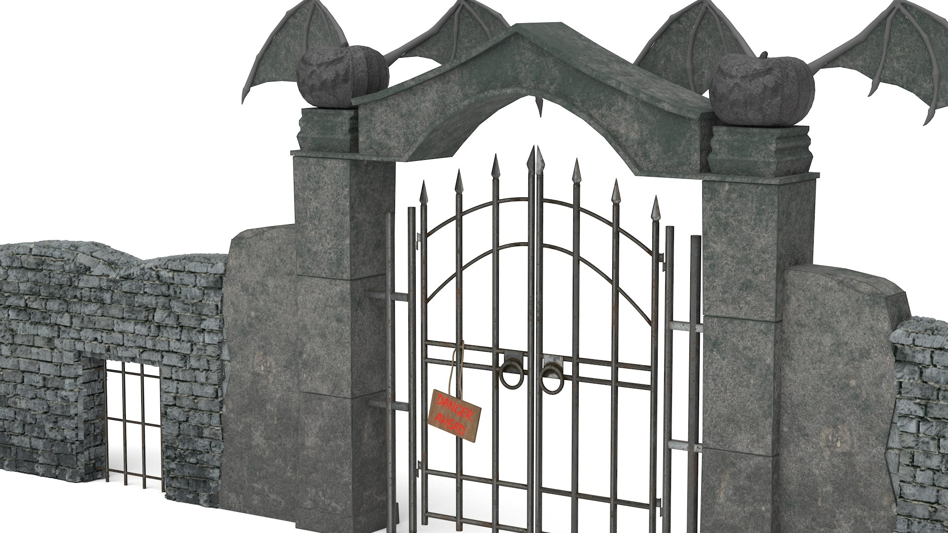 Halloween Gate 3D model - TurboSquid 1791419