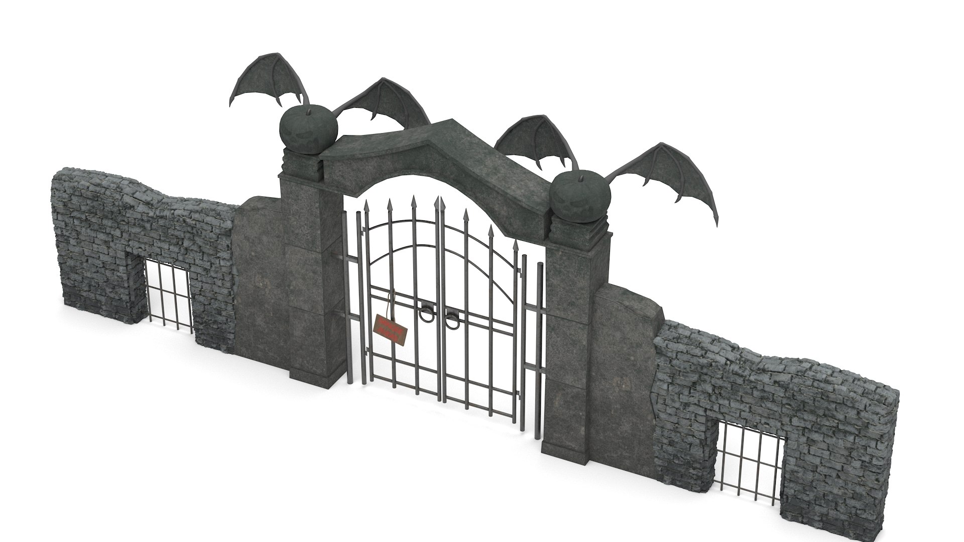 Halloween Gate 3D model - TurboSquid 1791419