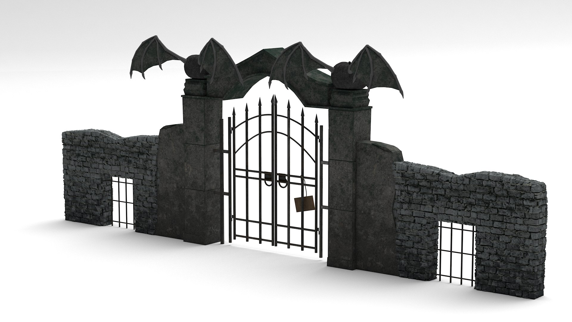 Halloween Gate 3D model - TurboSquid 1791419