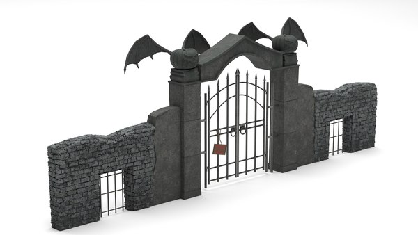 Halloween Gate 3D model - TurboSquid 1791419