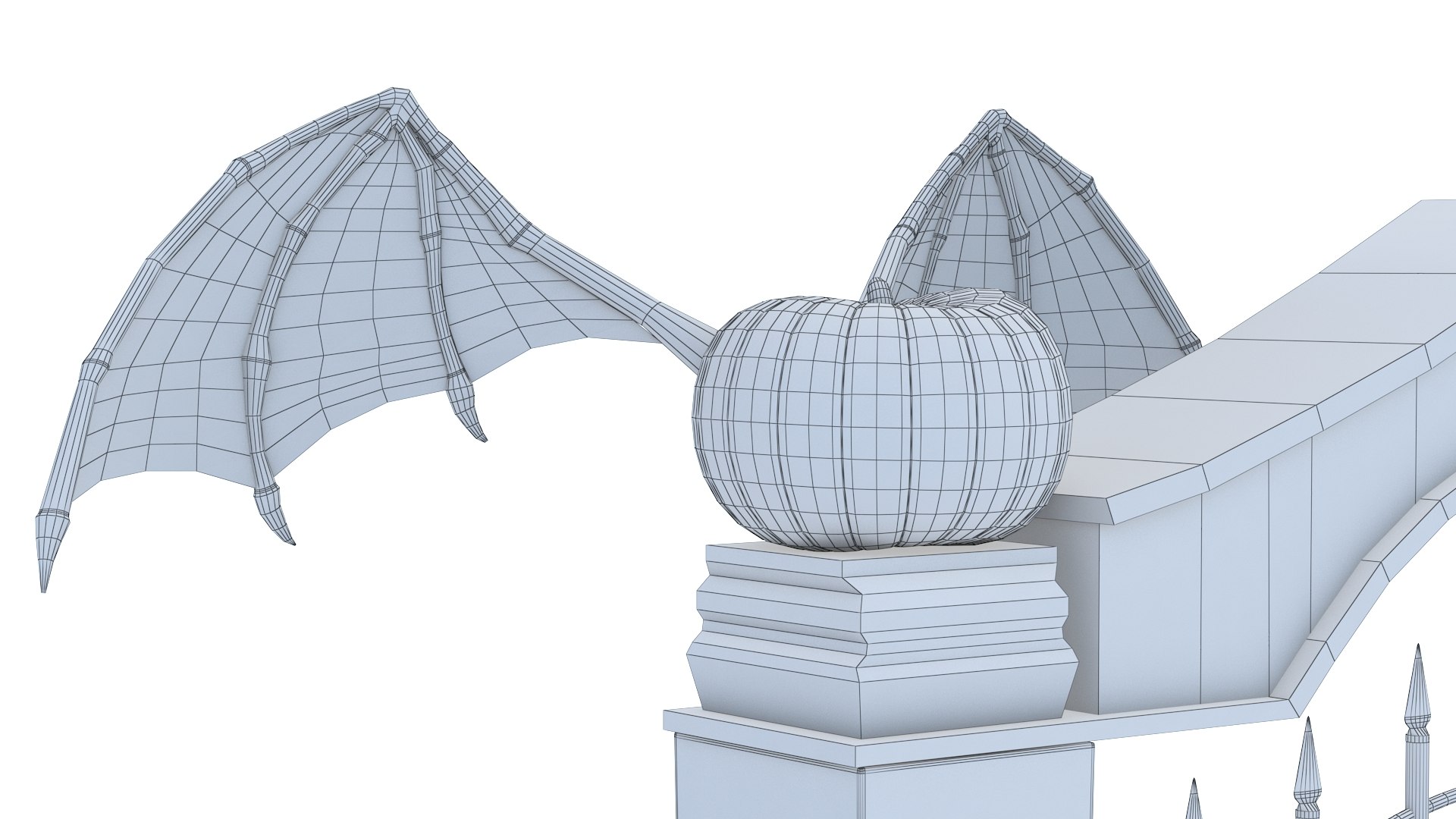 Halloween Gate 3D model - TurboSquid 1791419