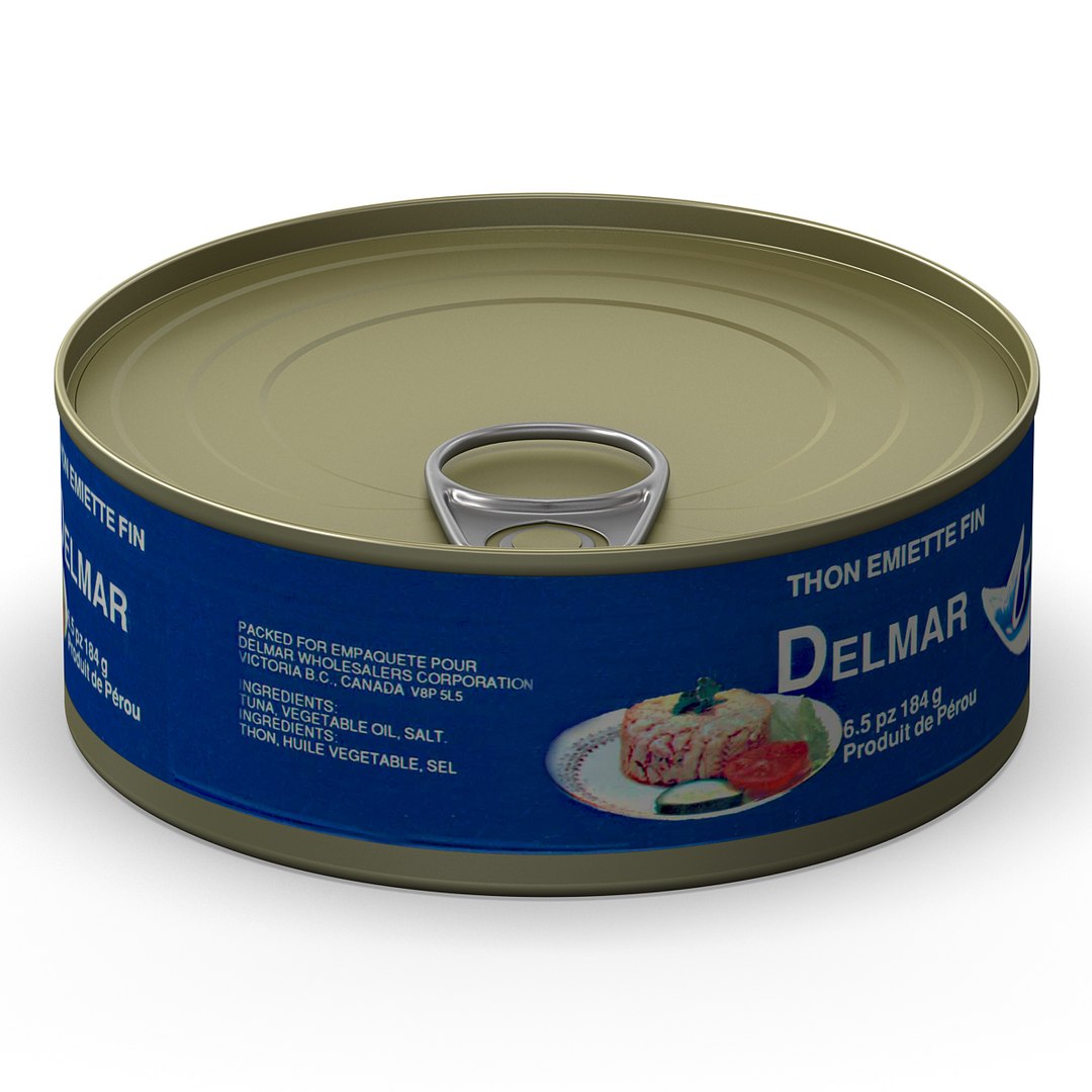 3d Model Canned Tuna 2