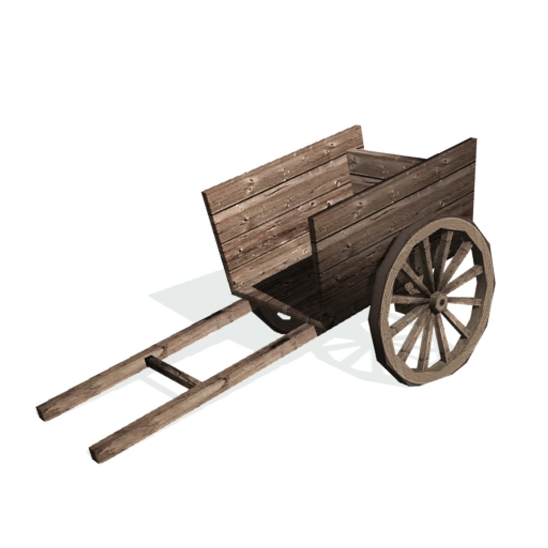 3d Historical Cart Cannon Gatling Gun