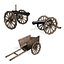 3d historical cart cannon gatling gun