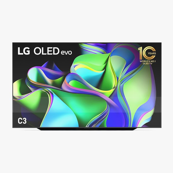 modelo 3d LG OLED Evo C3 83 pulgadas 4K Smart TV Autoiluminados Píxeles ...
