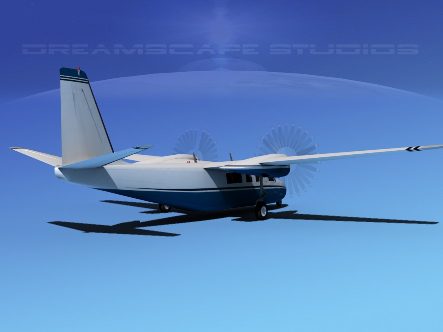 3d Model Of Propellers Rockwell Turbo Commander 690
