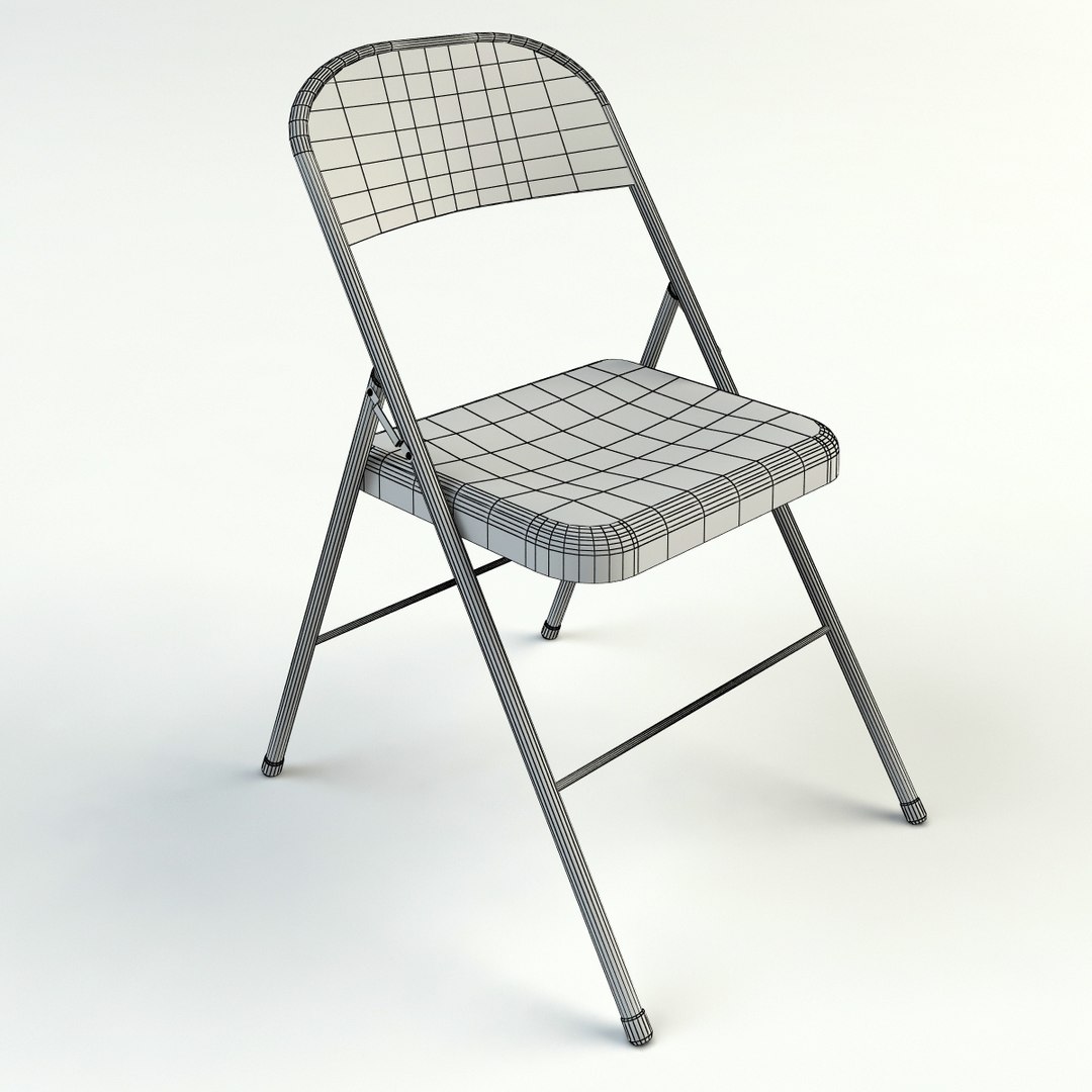 3d Model Folding Chairs
