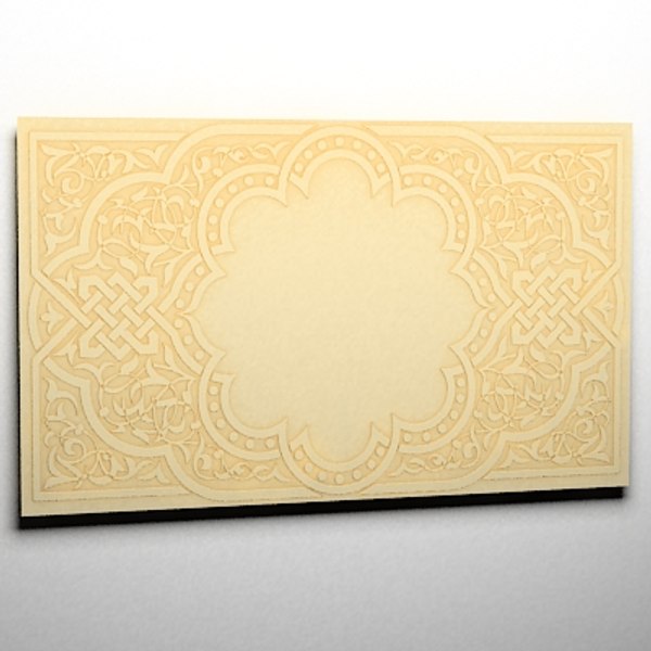arabesque wall 3ds