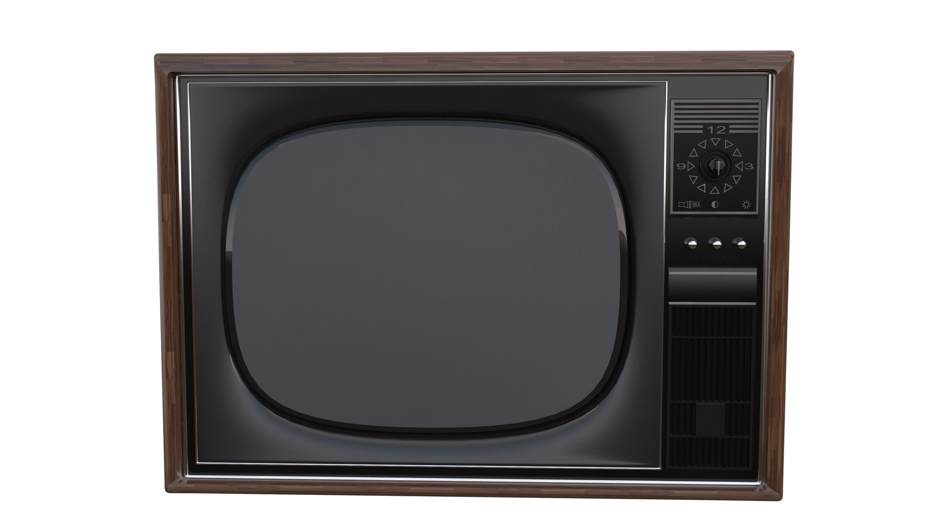 3D Vintage Tv Model - TurboSquid 2037186