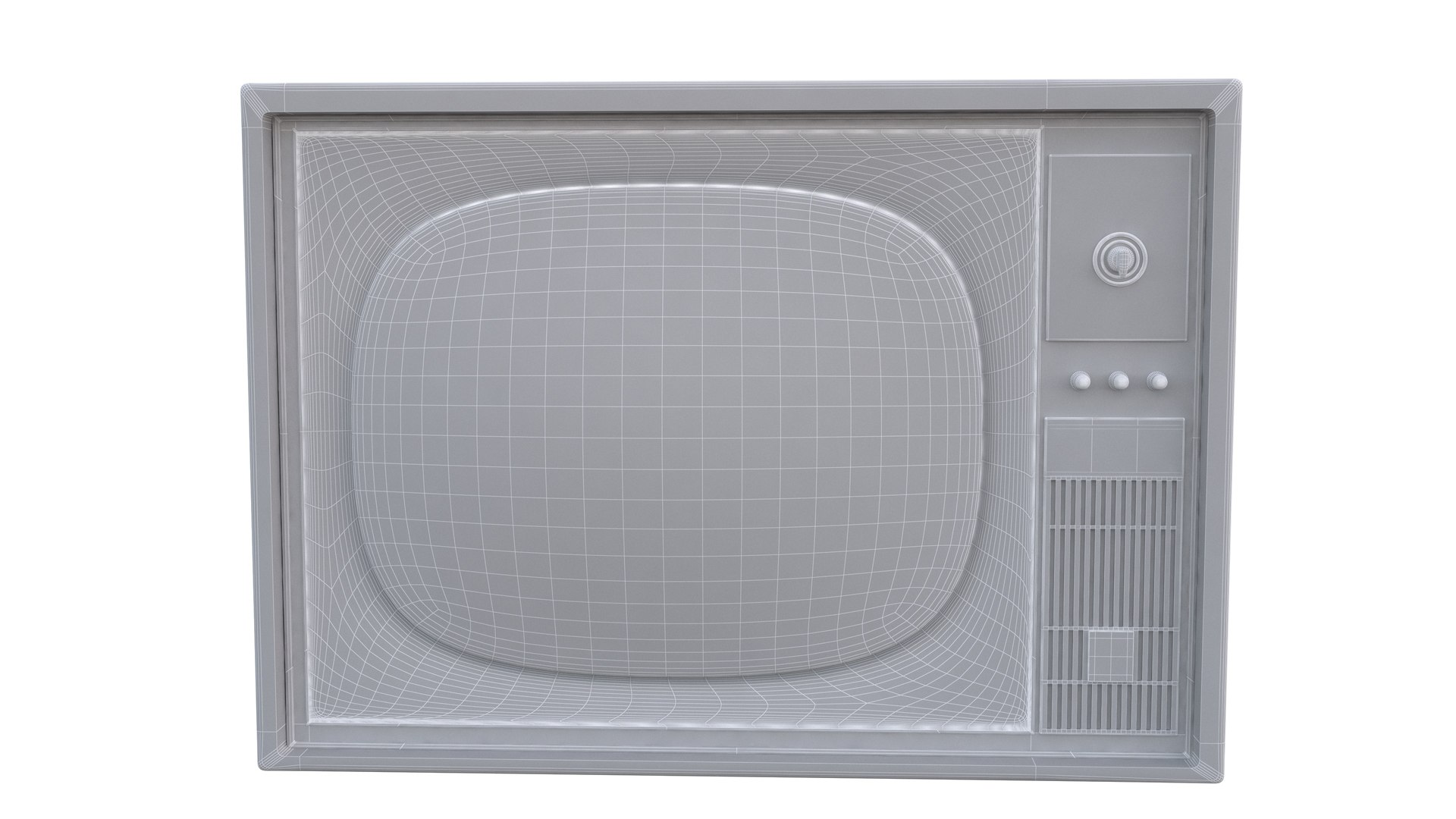 3D Vintage Tv Model - TurboSquid 2037186
