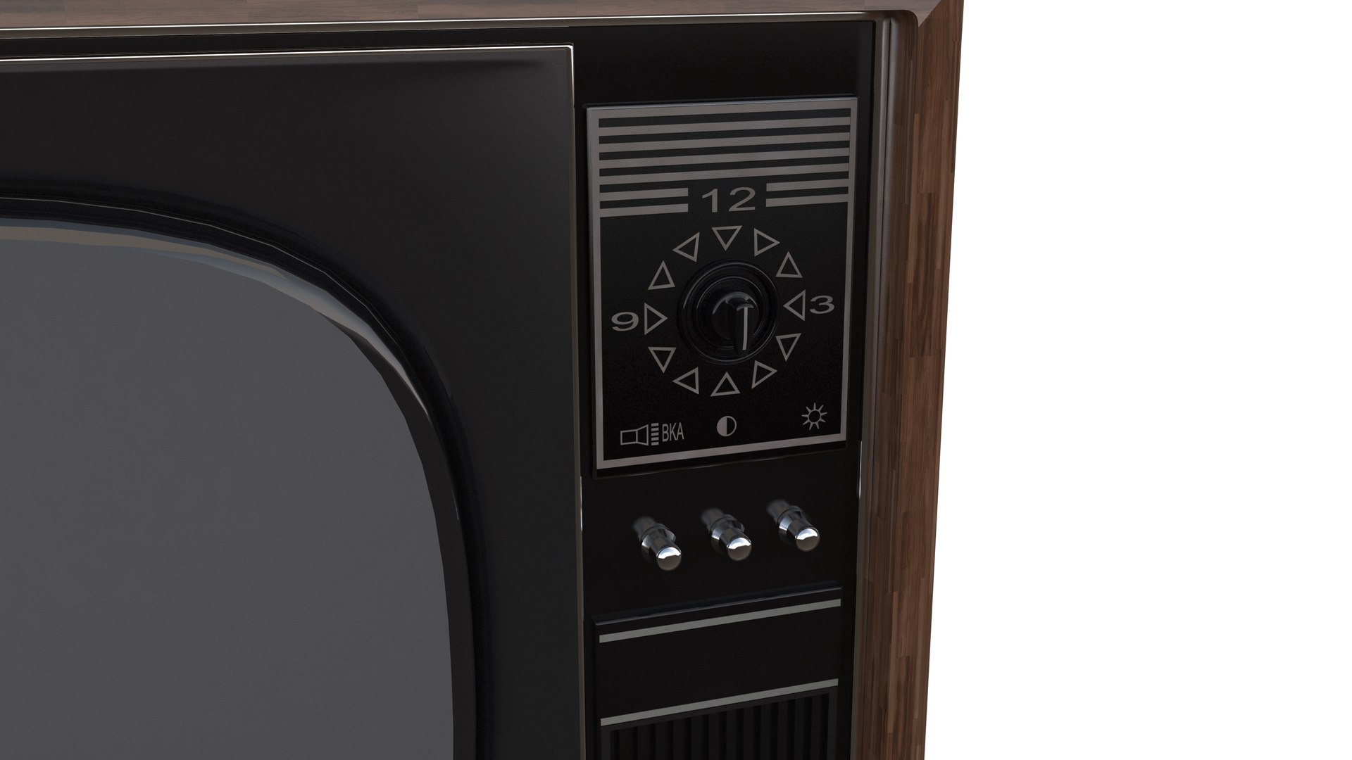 3D Vintage Tv Model - TurboSquid 2037186
