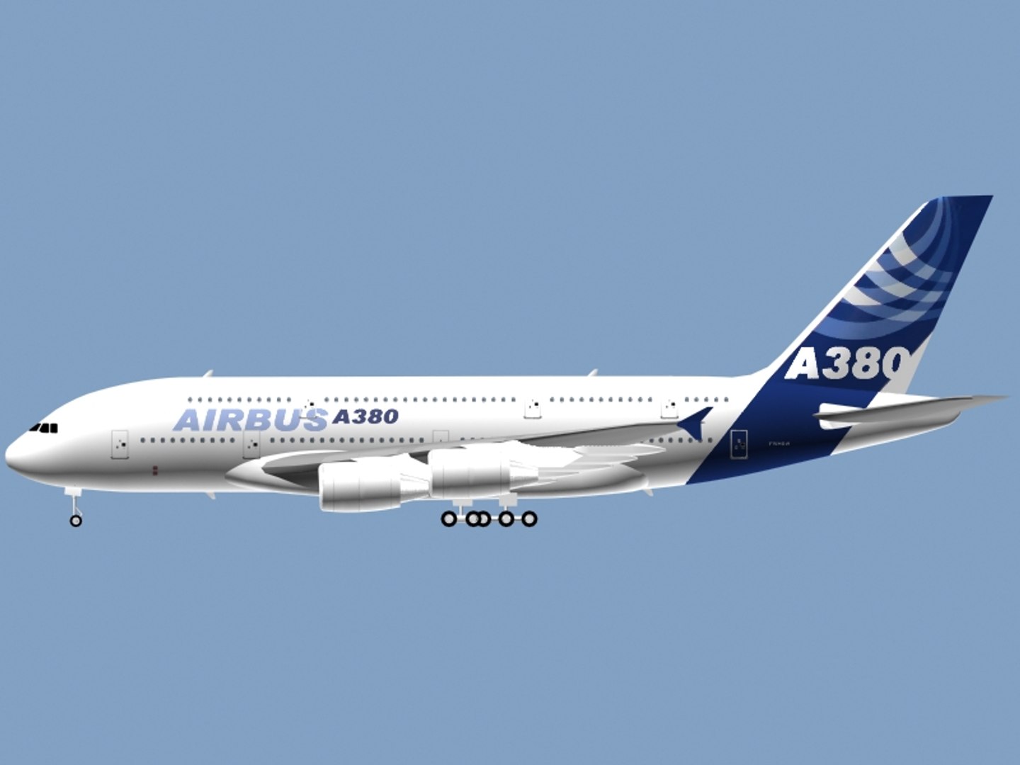 3dsmax Airbus A380-800 House Colors
