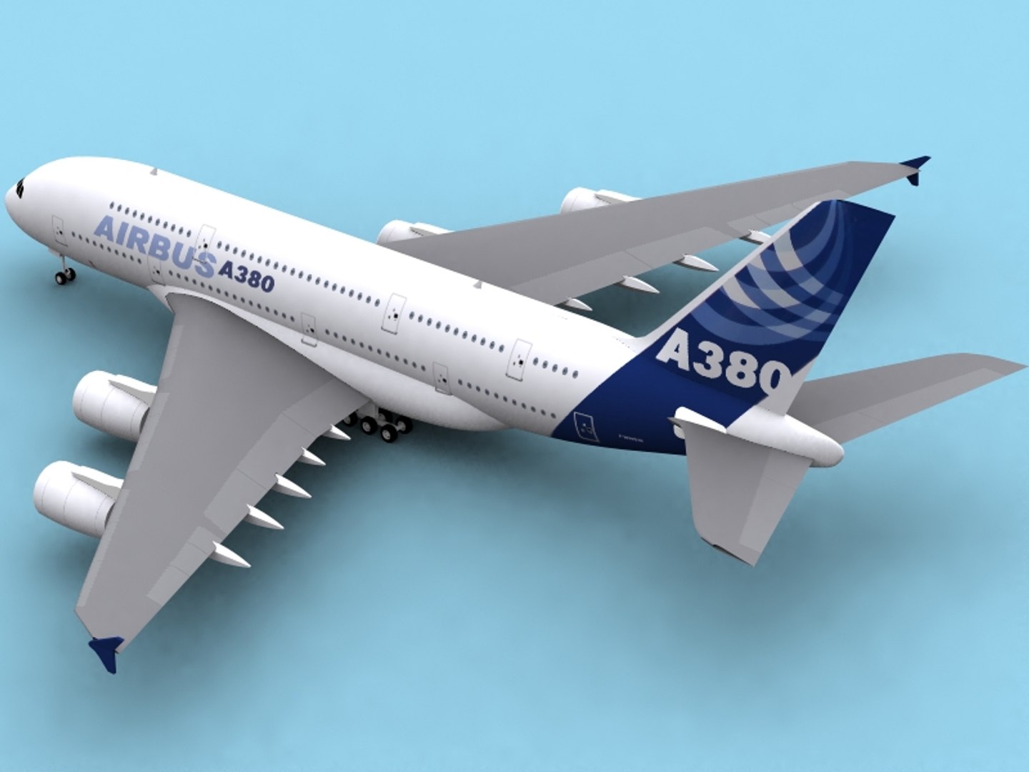 3dsmax Airbus A380-800 House Colors