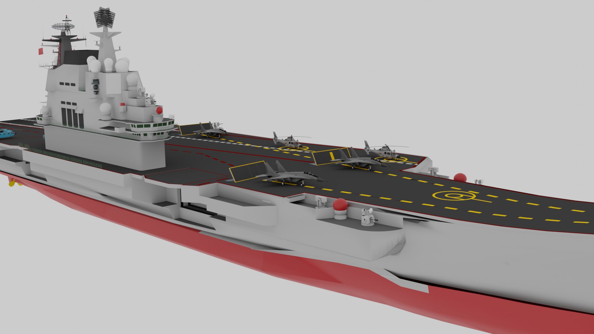 3D China CCP PLA Navy Aircraft Carrier Model - TurboSquid 1856975
