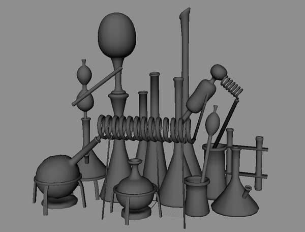 chemistry set 3d model
