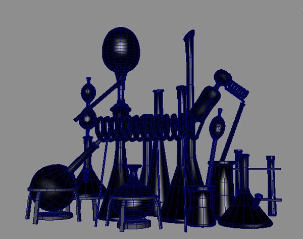 chemistry set 3d model