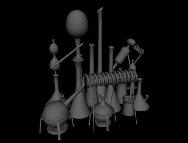 chemistry set 3d model