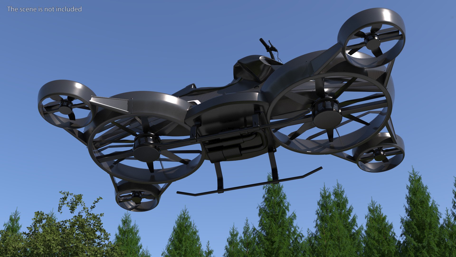 Black Hoverbike XTURISMO 3D Model - TurboSquid 2111433