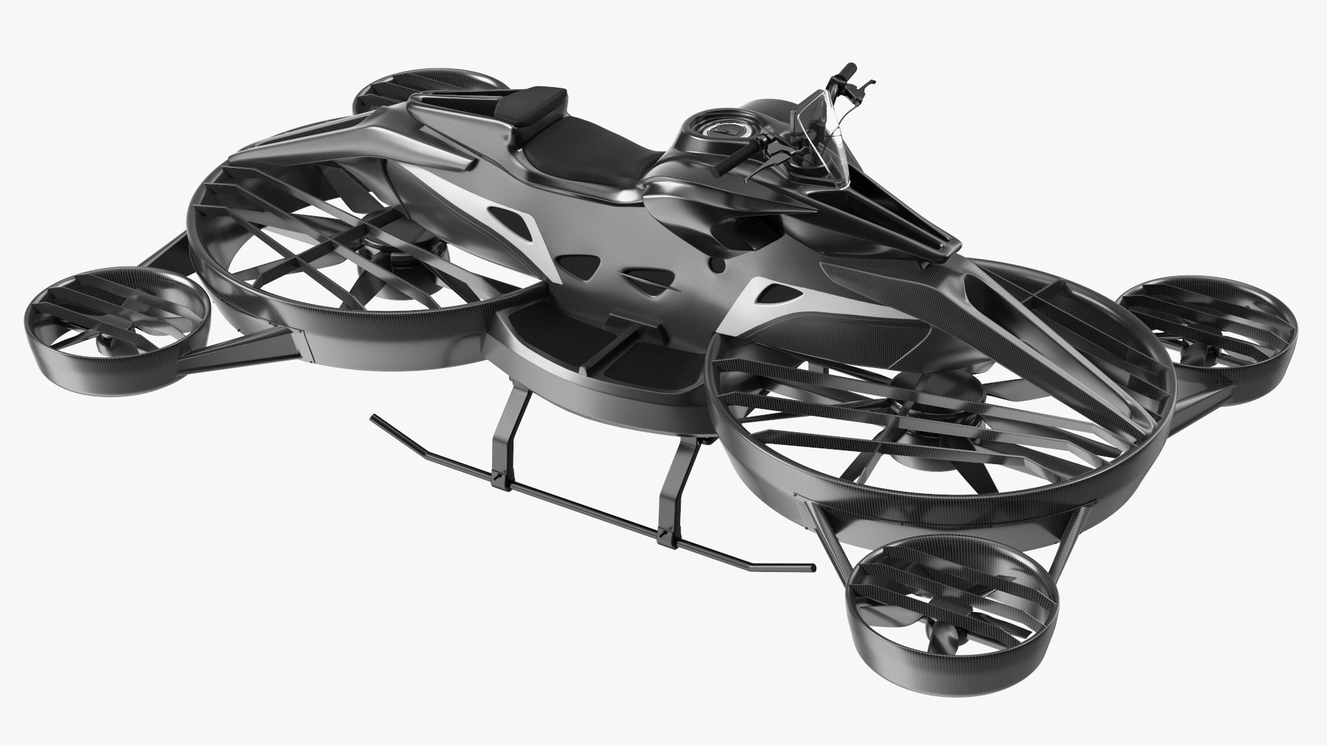 Black Hoverbike XTURISMO 3D Model - TurboSquid 2111433