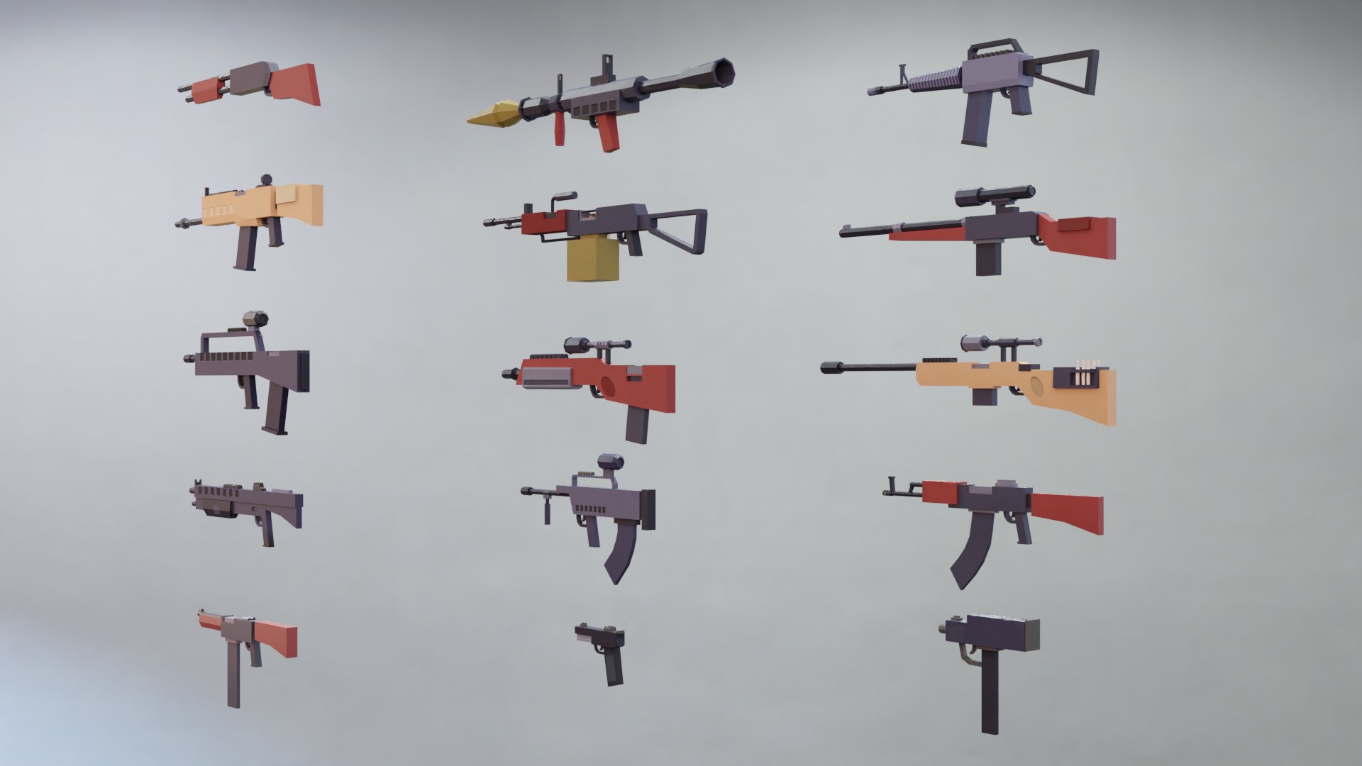 3D Weapons Pack - TurboSquid 1615644