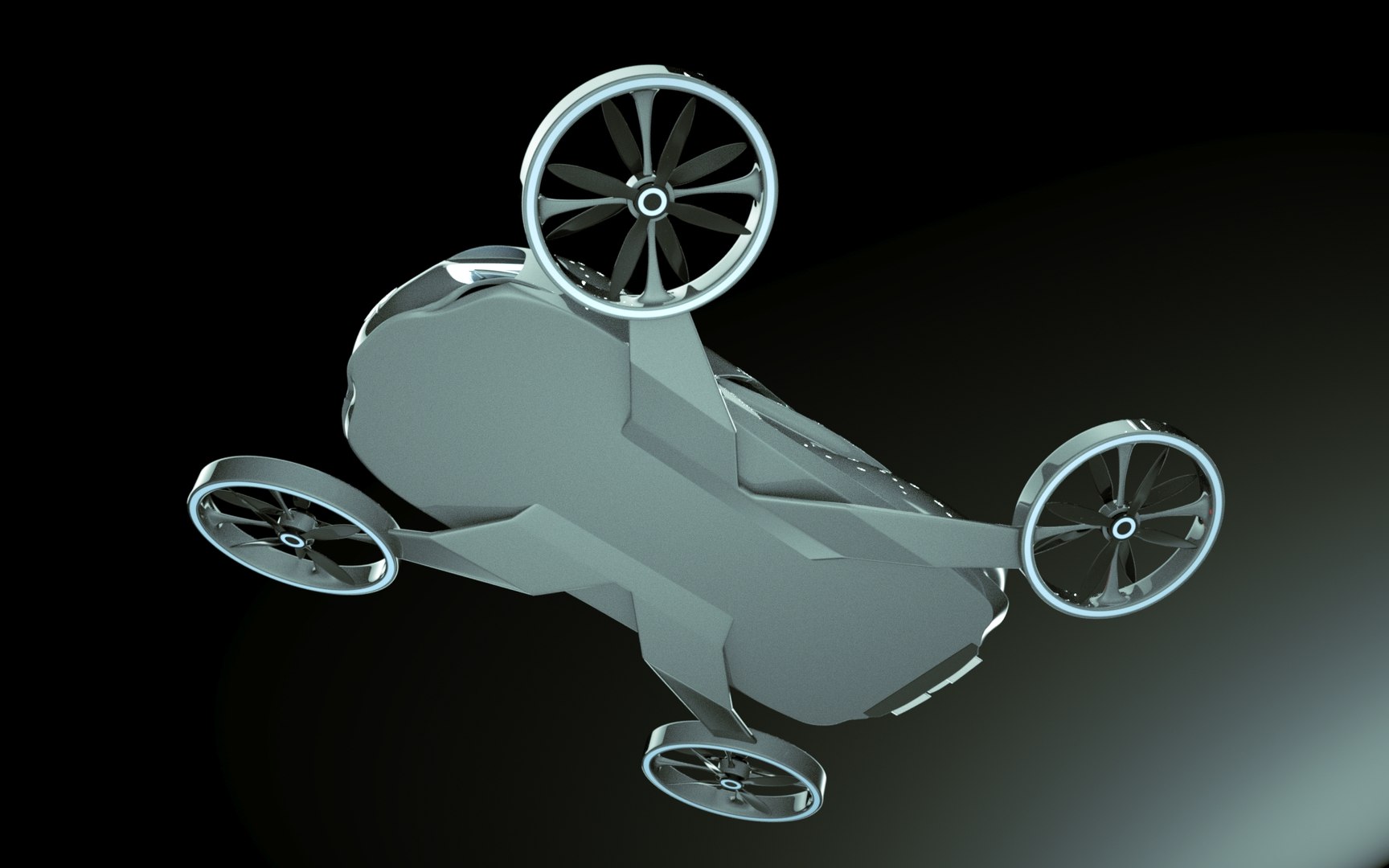 3D Car Copter Model - TurboSquid 1557915