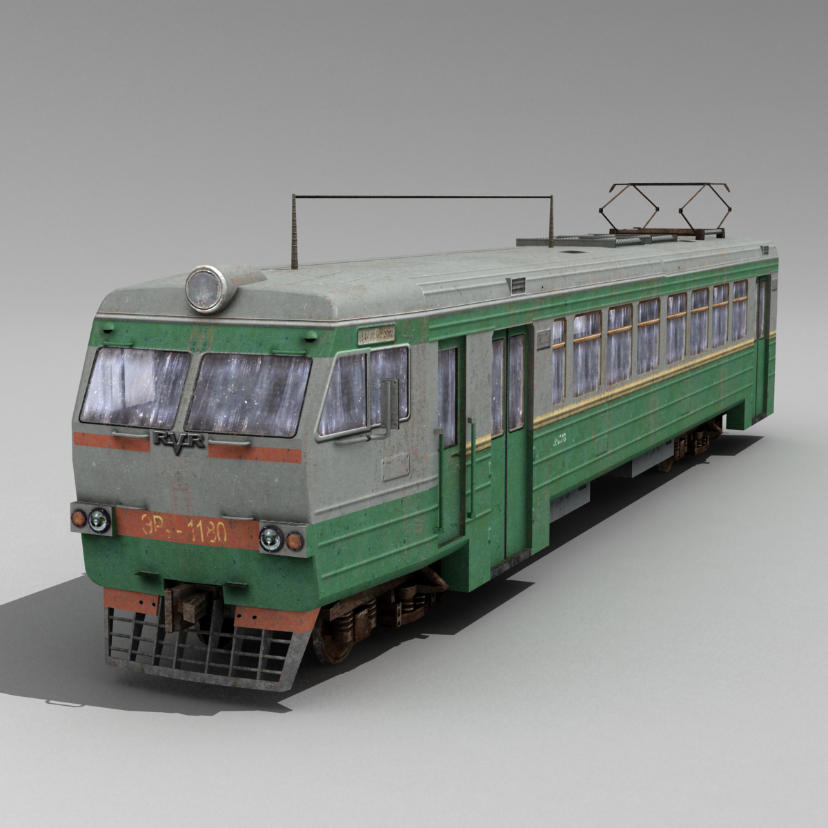 electric train 3d max