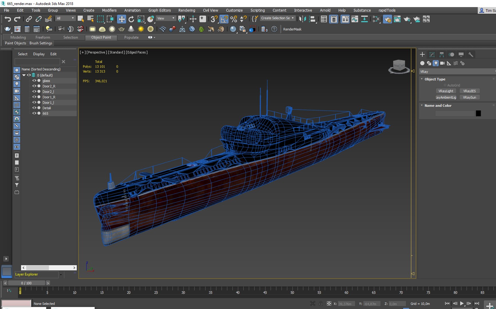 3D Project 665 Whiskey Long Bin Submarine - TurboSquid 2297601