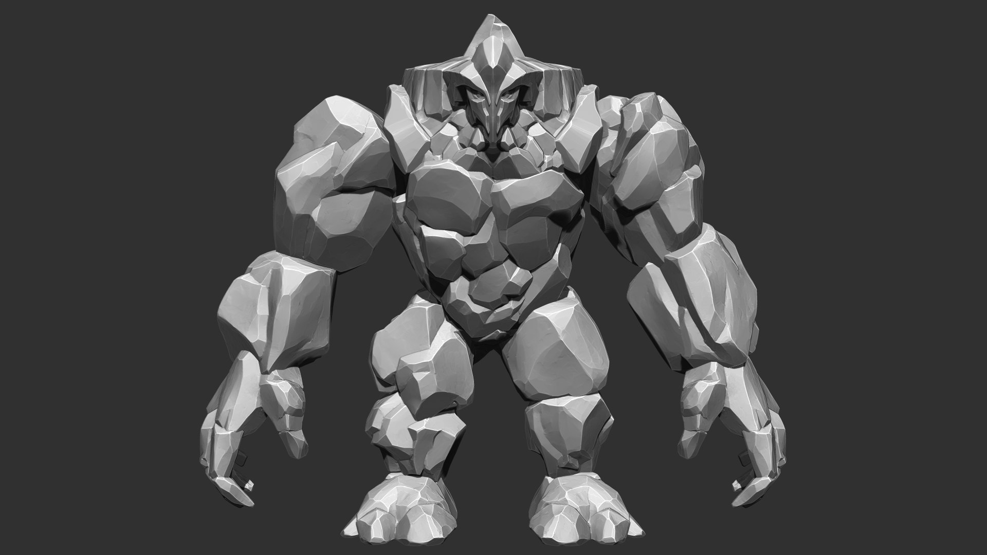 3D Stone Monster Zbrush Sculpt 3D - TurboSquid 1896761