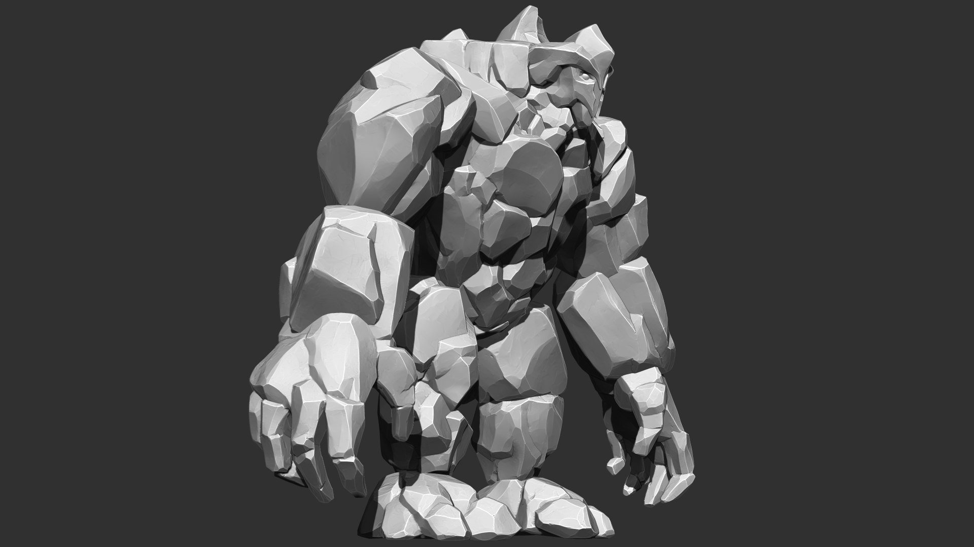 3D Stone Monster Zbrush Sculpt 3D - TurboSquid 1896761