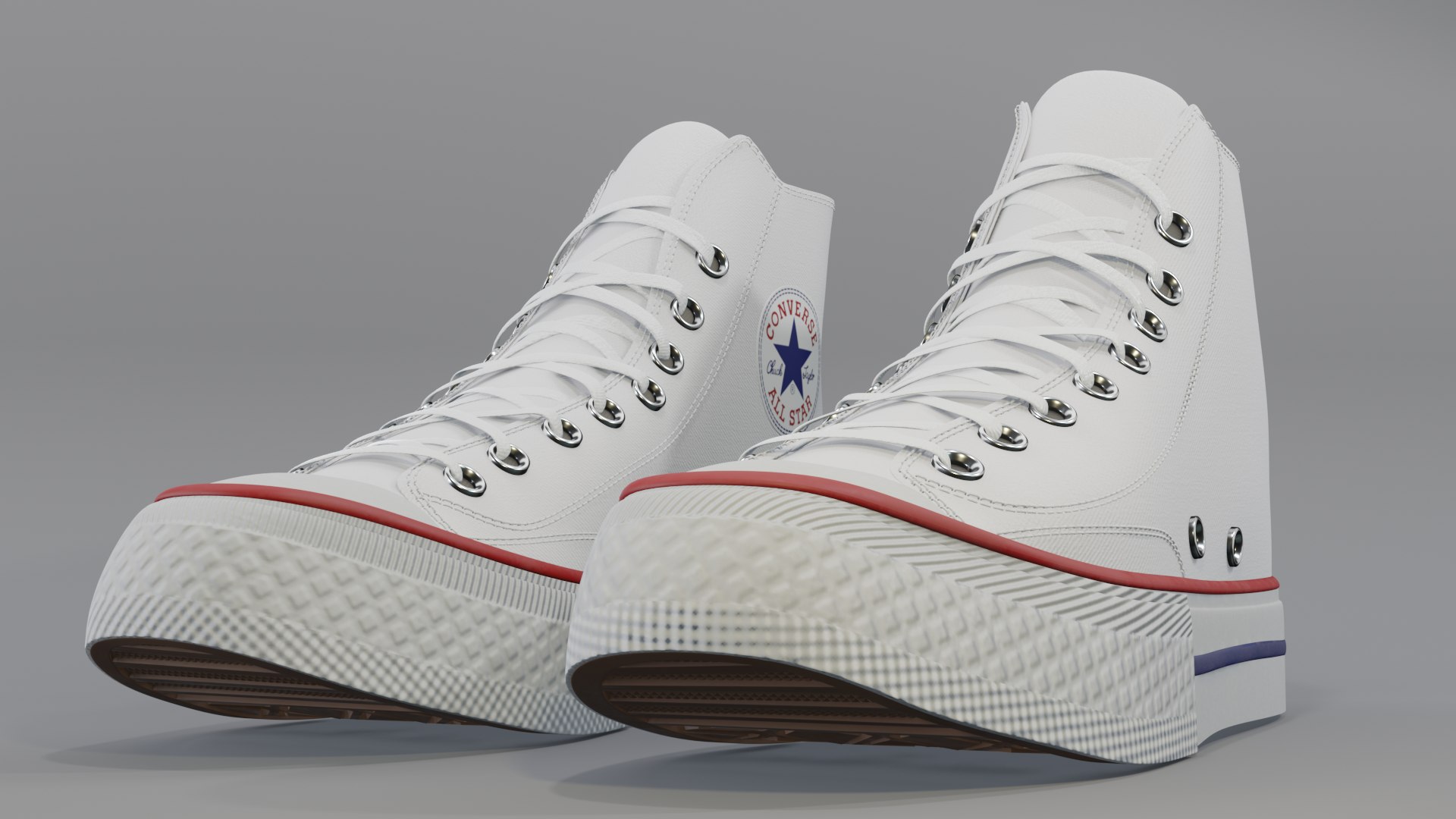 Basketball Leather Shoes Converse All Star White Model - TurboSquid 2086844