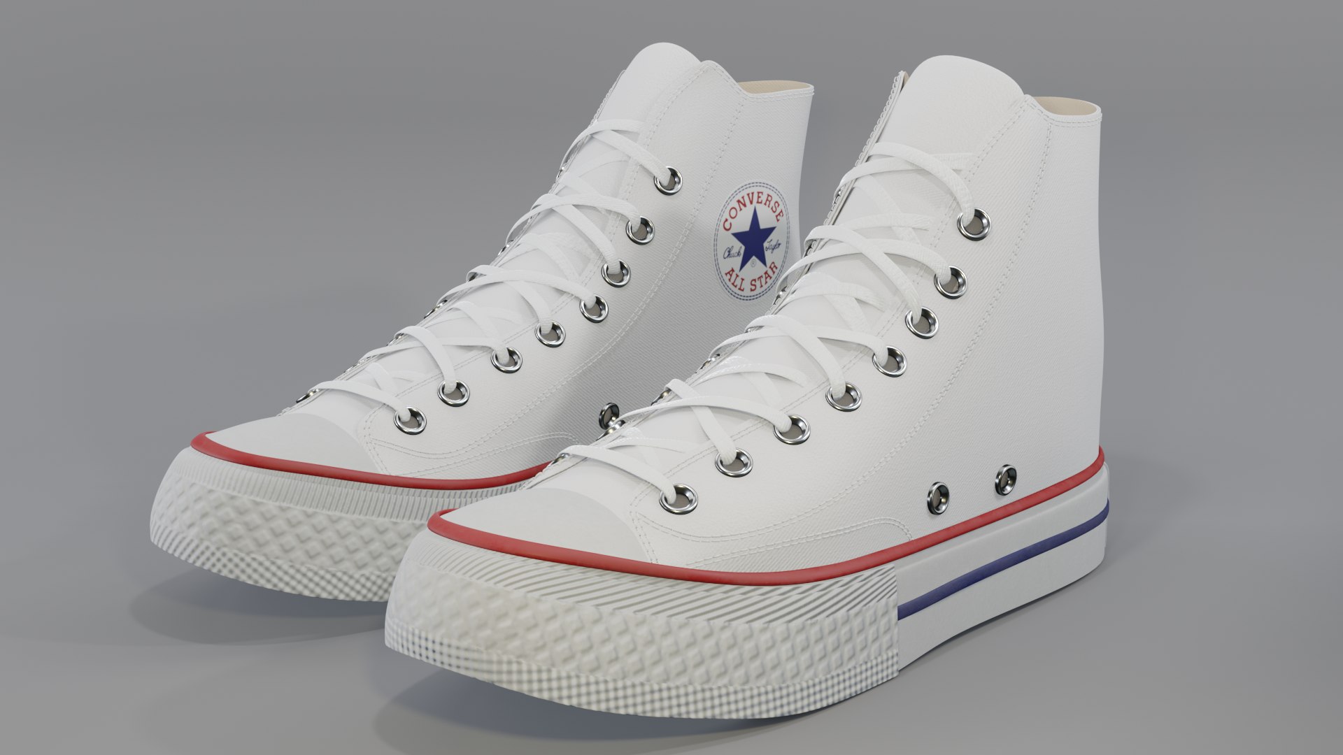 Basketball Leather Shoes Converse All Star White Model - TurboSquid 2086844