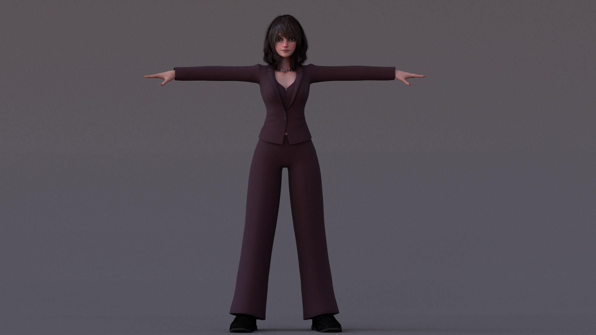 Angela Cartoon Girl 3D Model - TurboSquid 1839873