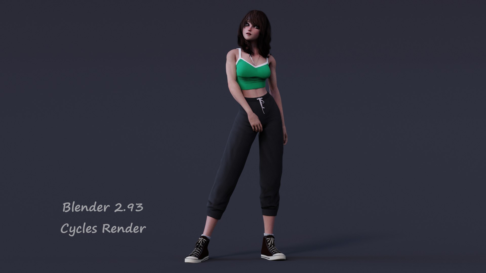 Angela Cartoon Girl 3D model - TurboSquid 1839873