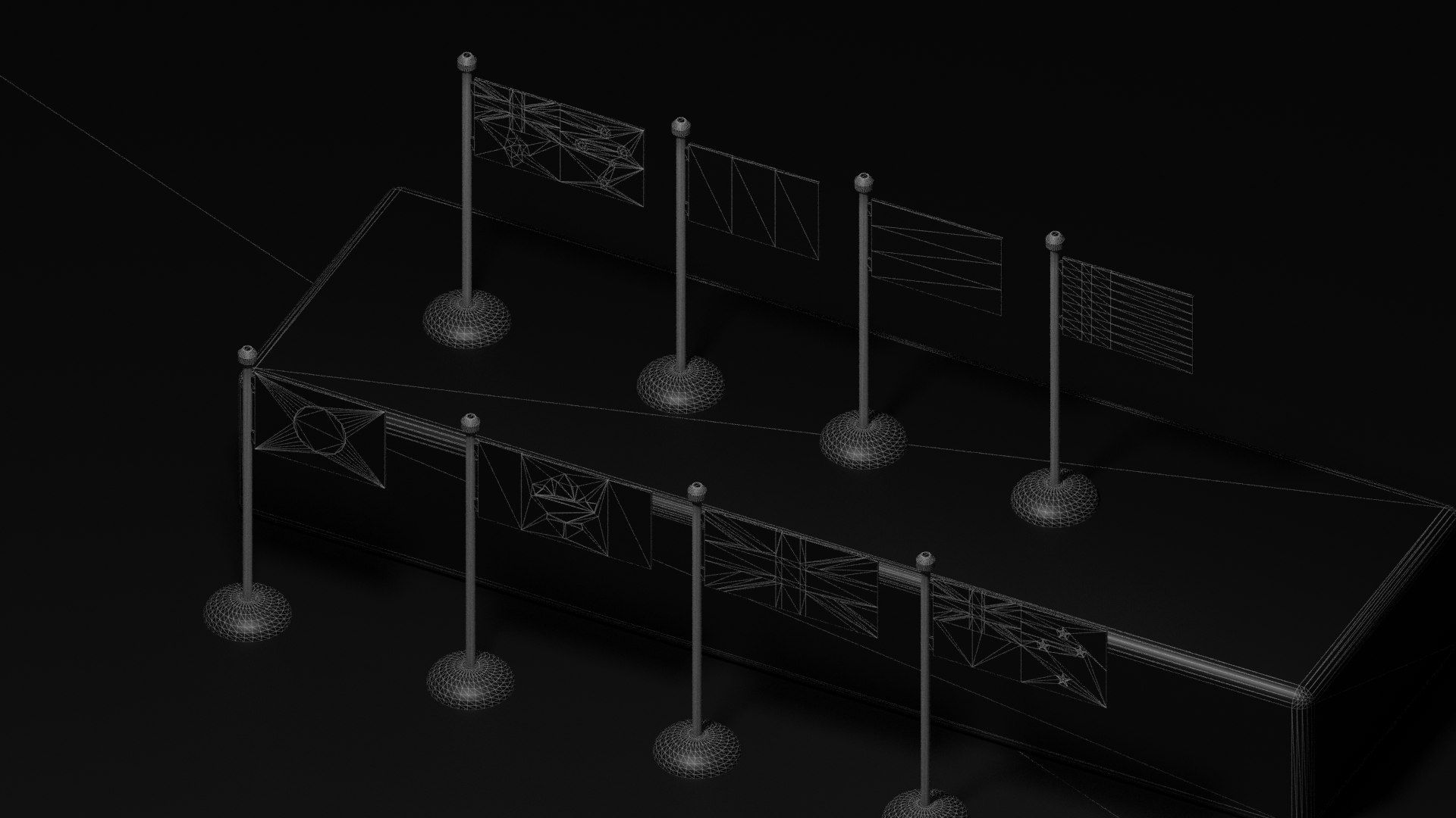 3D Flag Architectural - TurboSquid 1672583