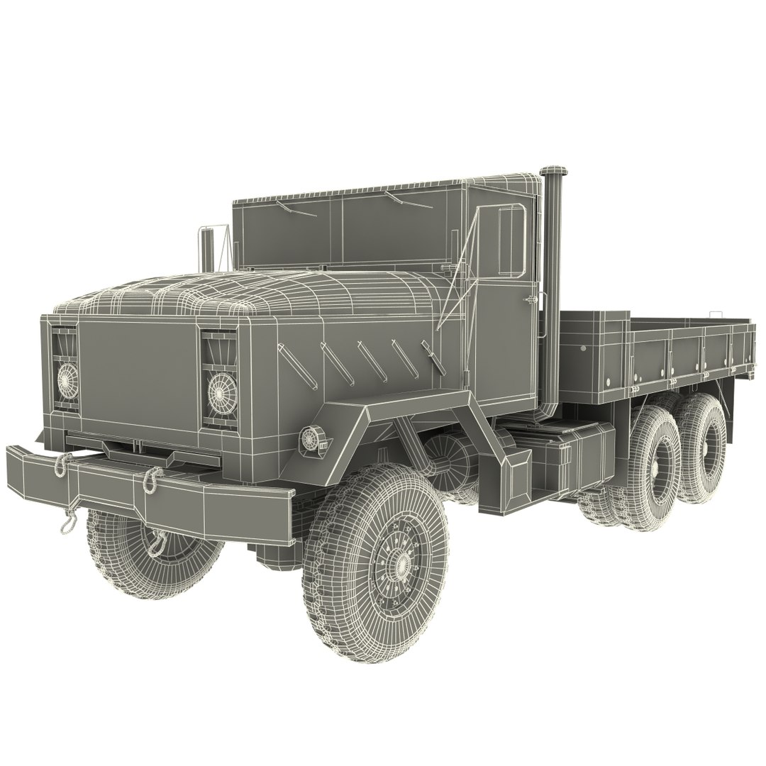 3d model m923 a1 cargo truck