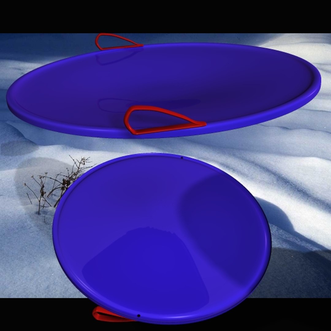 Winter Saucer Sled Obj