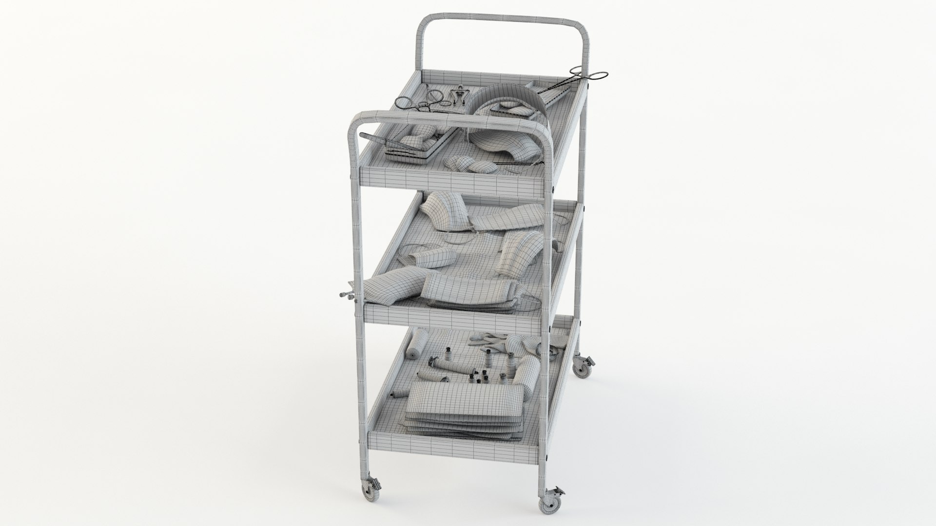 3D Medical Trolley - TurboSquid 1449072