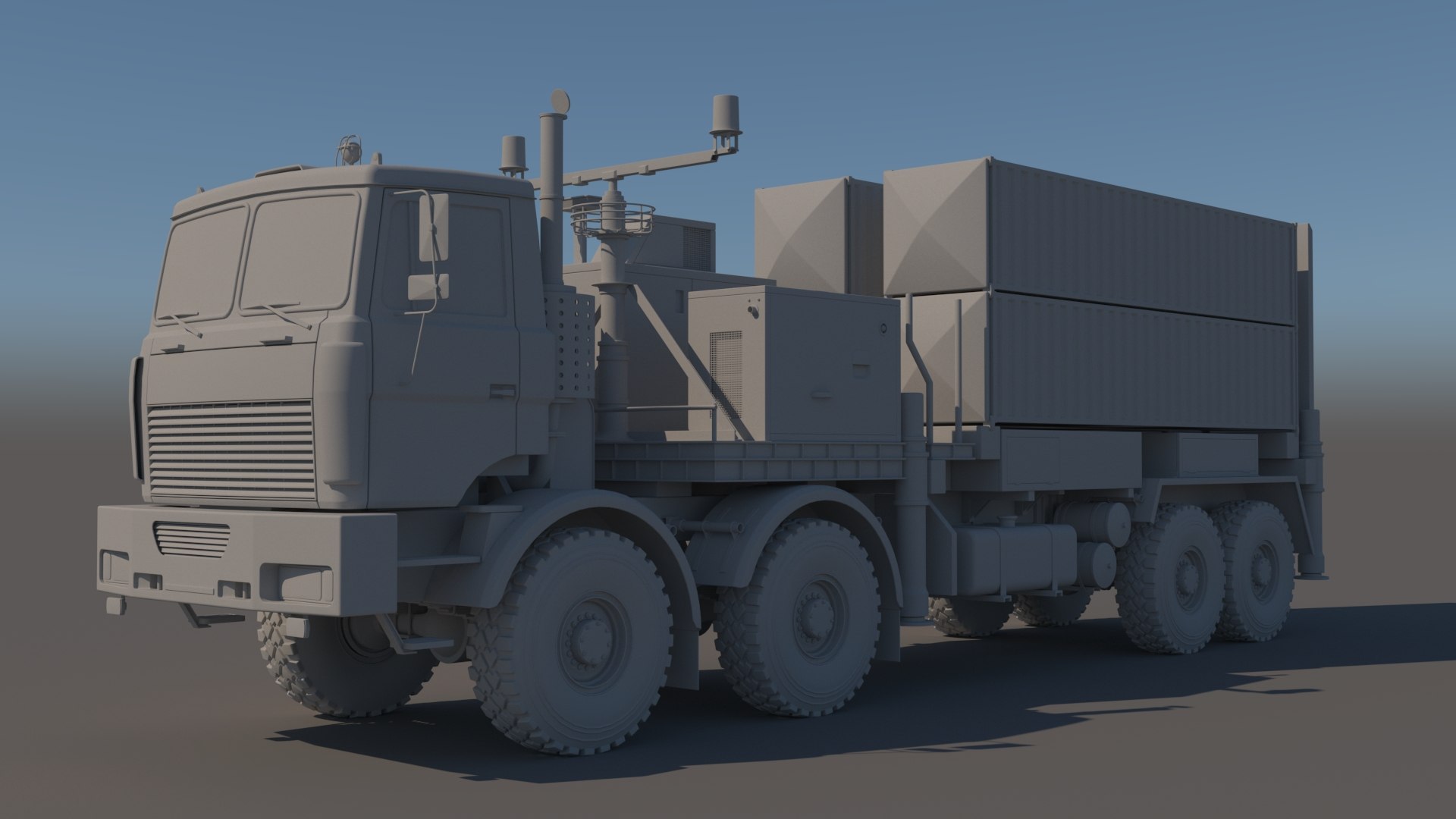 Missile volat mzkt-7401 chassis 3D - TurboSquid 1646362