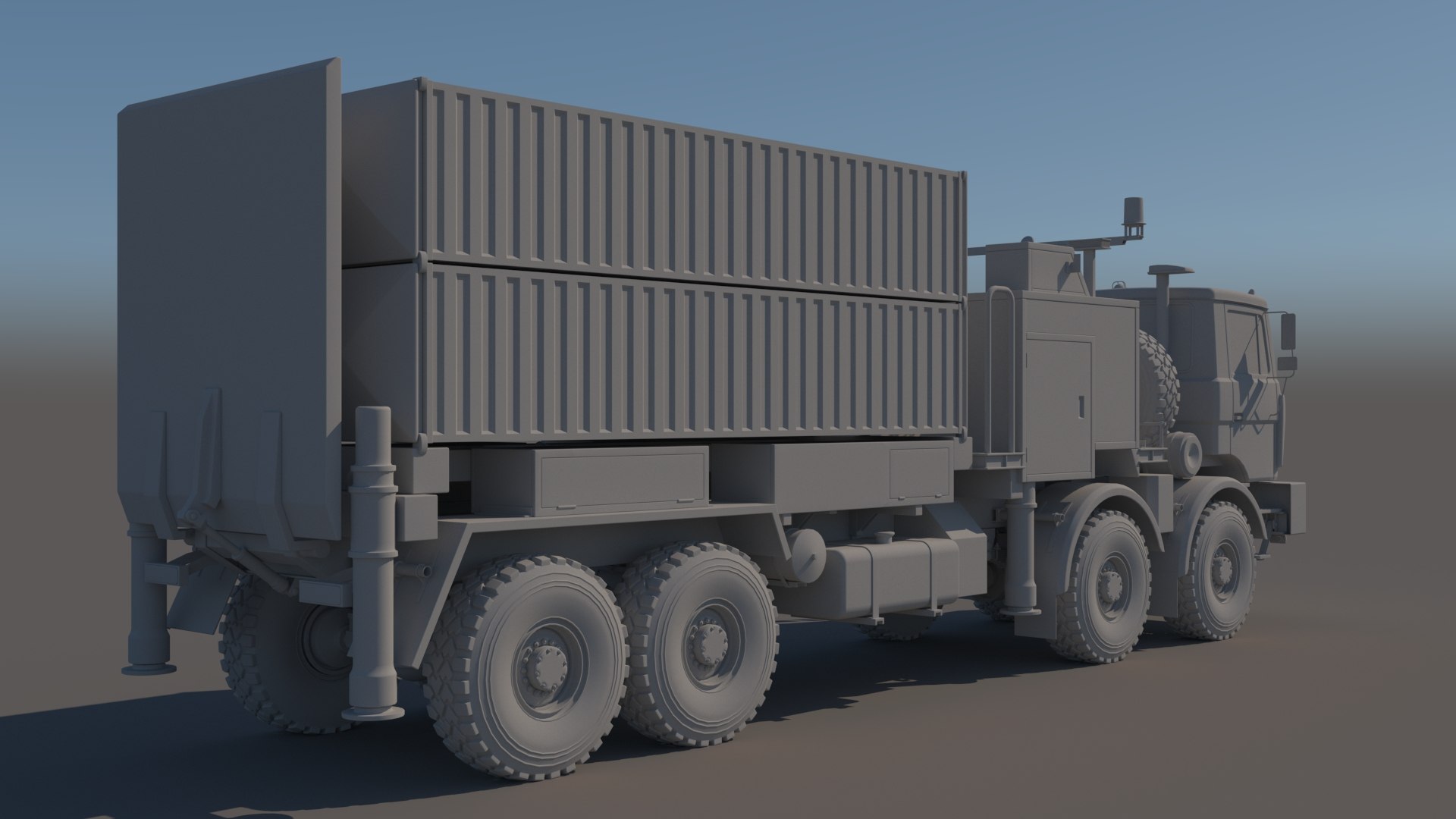 Missile volat mzkt-7401 chassis 3D - TurboSquid 1646362