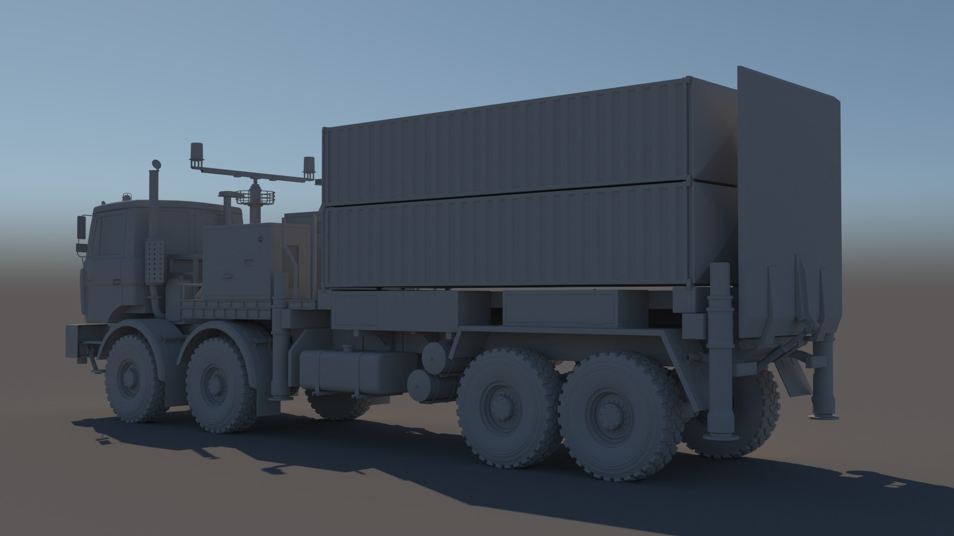 Missile volat mzkt-7401 chassis 3D - TurboSquid 1646362