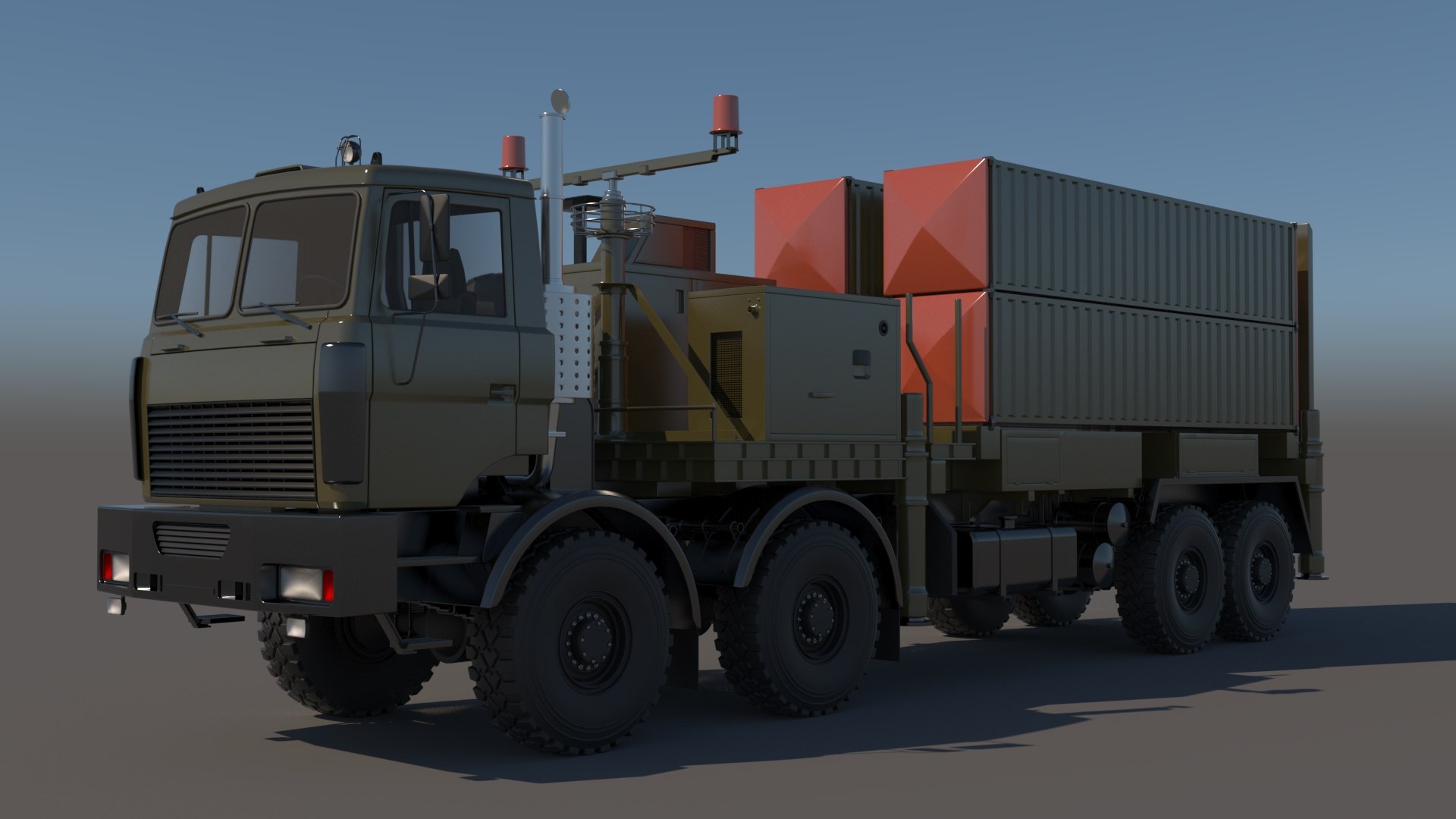 Missile volat mzkt-7401 chassis 3D - TurboSquid 1646362