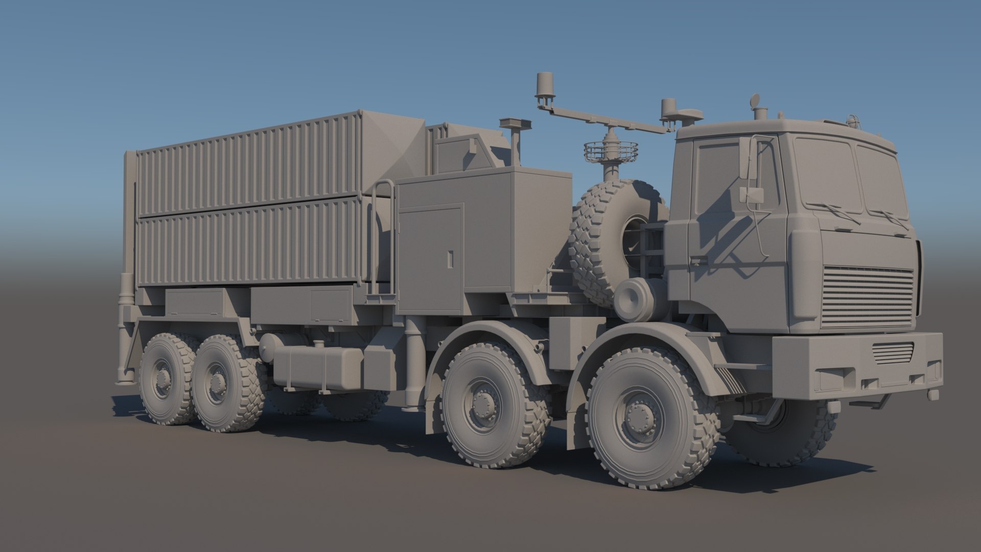 Missile volat mzkt-7401 chassis 3D - TurboSquid 1646362