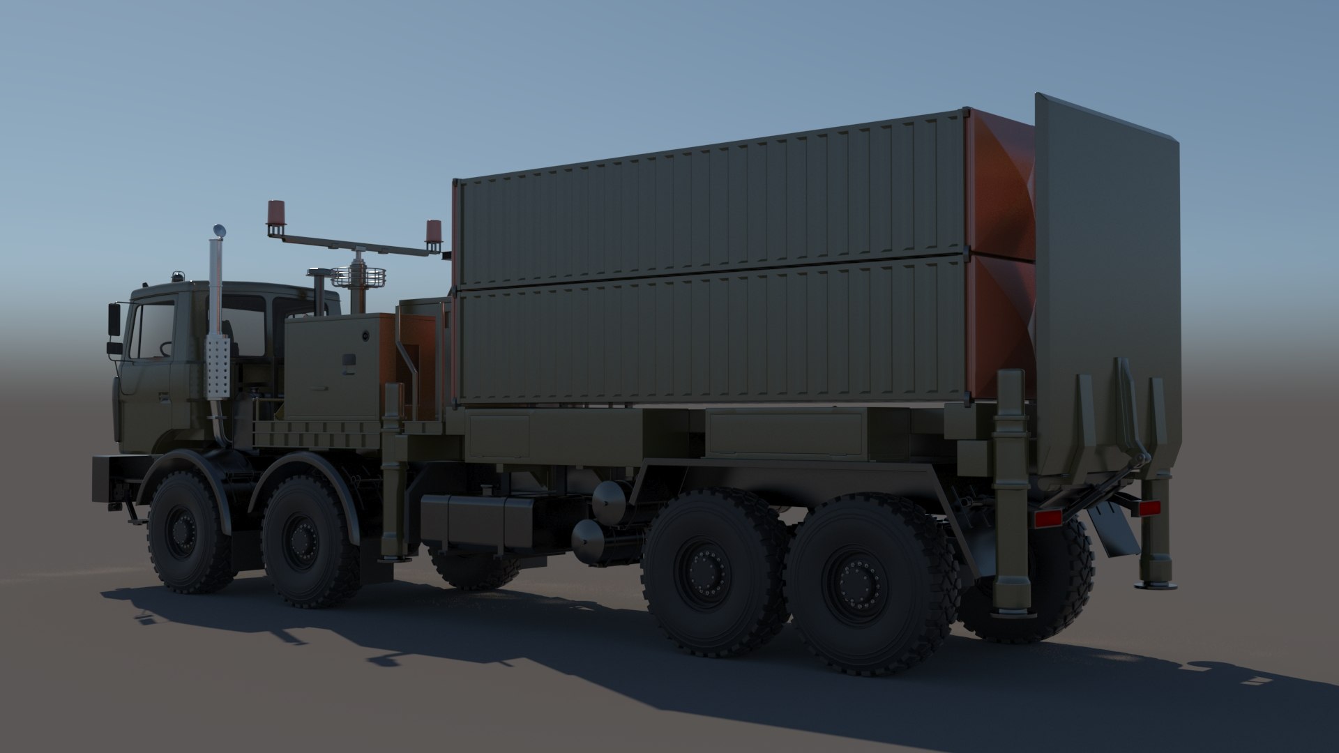 Missile volat mzkt-7401 chassis 3D - TurboSquid 1646362