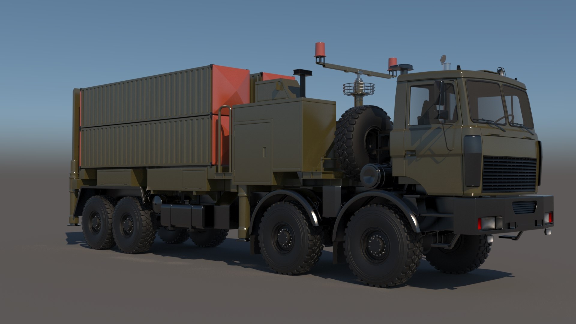 Missile volat mzkt-7401 chassis 3D - TurboSquid 1646362