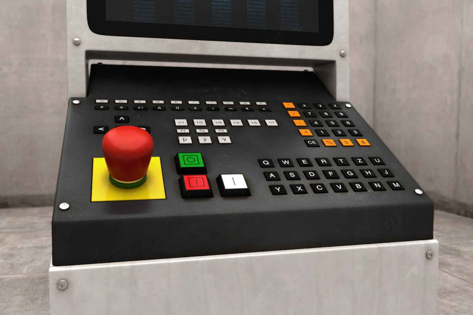 Photorealistic Control Computer 3d Obj