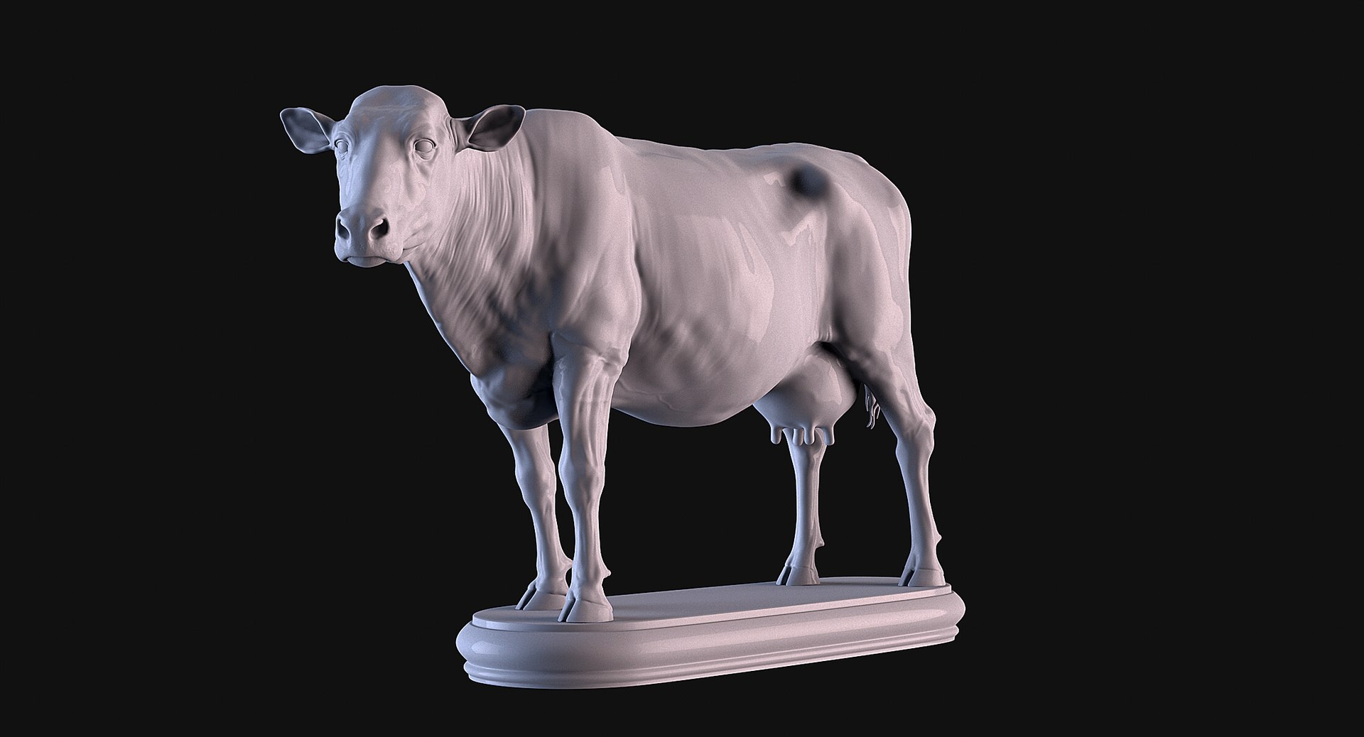 3D Cow - TurboSquid 2234279